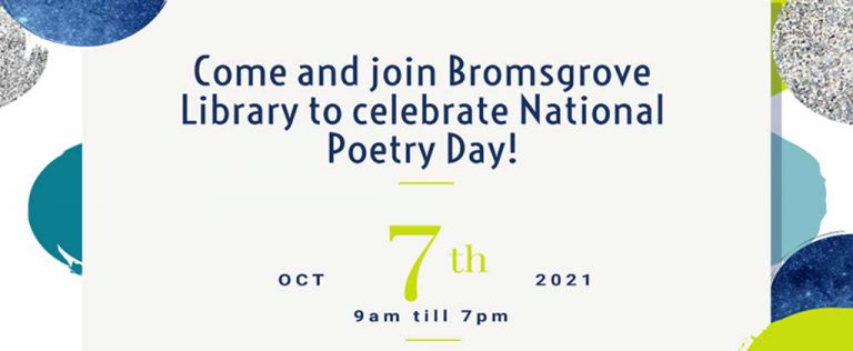 National Poetry Day at Bromsgrove Library - SLAP Mag